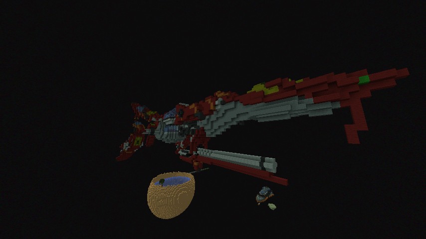 FF8 Ragnarok Spaceship - REMADE (Schematic) Minecraft Map