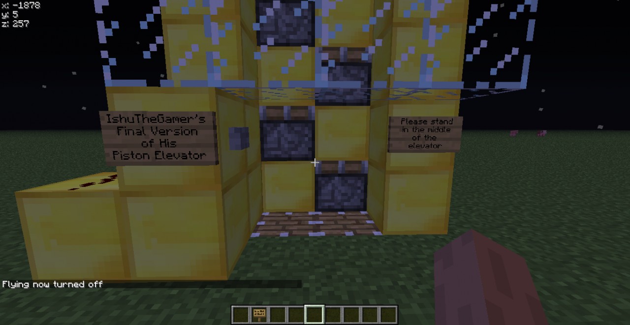 Fastest Piston Elevator Minecraft Map