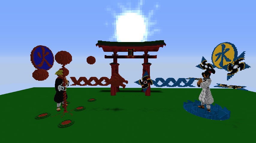 shaolin monk vs ninja Minecraft Map