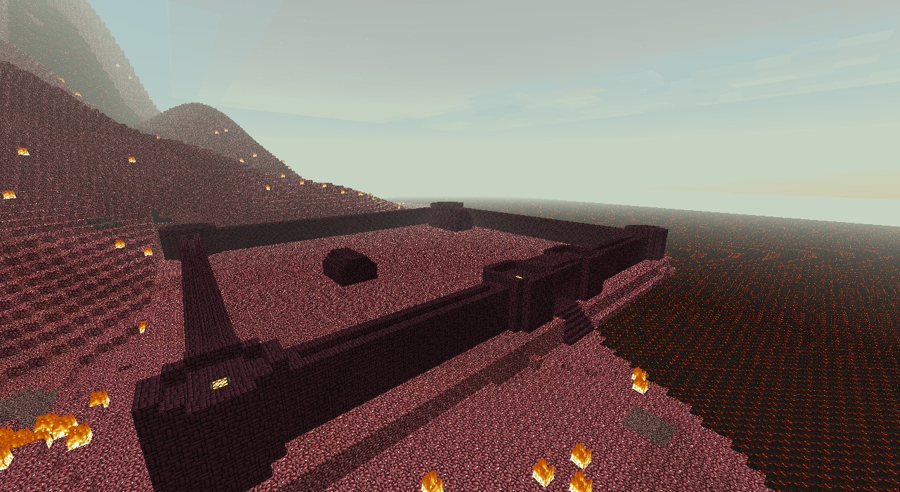 Nether Village (Custom Terrain) Minecraft Map
