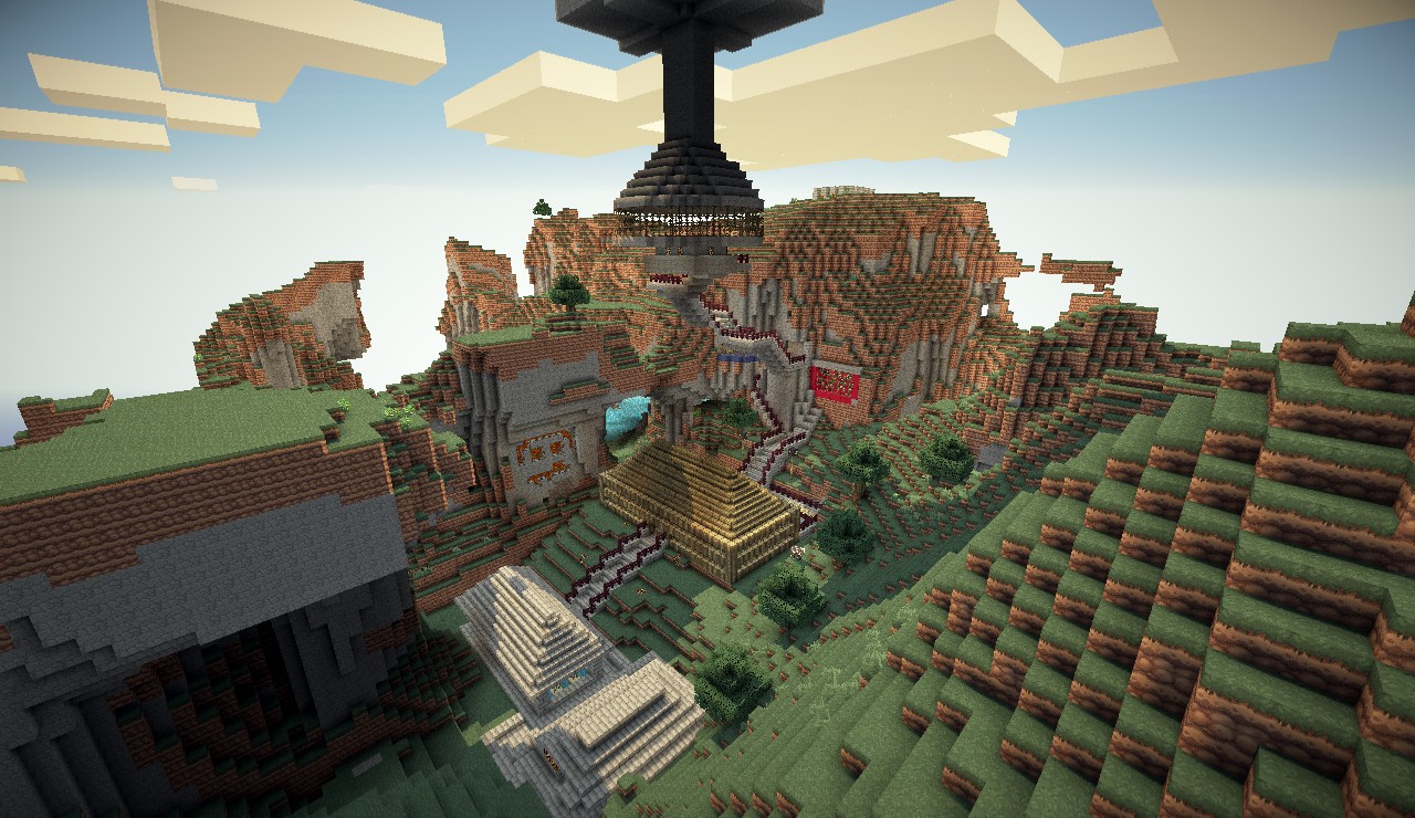 Crator Mountain Land Minecraft Map