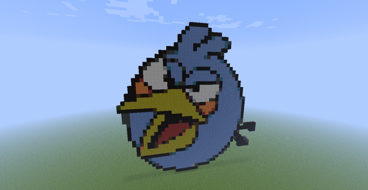 BLUE TRIPLE BIRD (ANGRY BIRDS) Minecraft Map