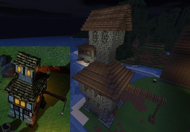 Medieval warehouse/grain storage thingy Minecraft Map