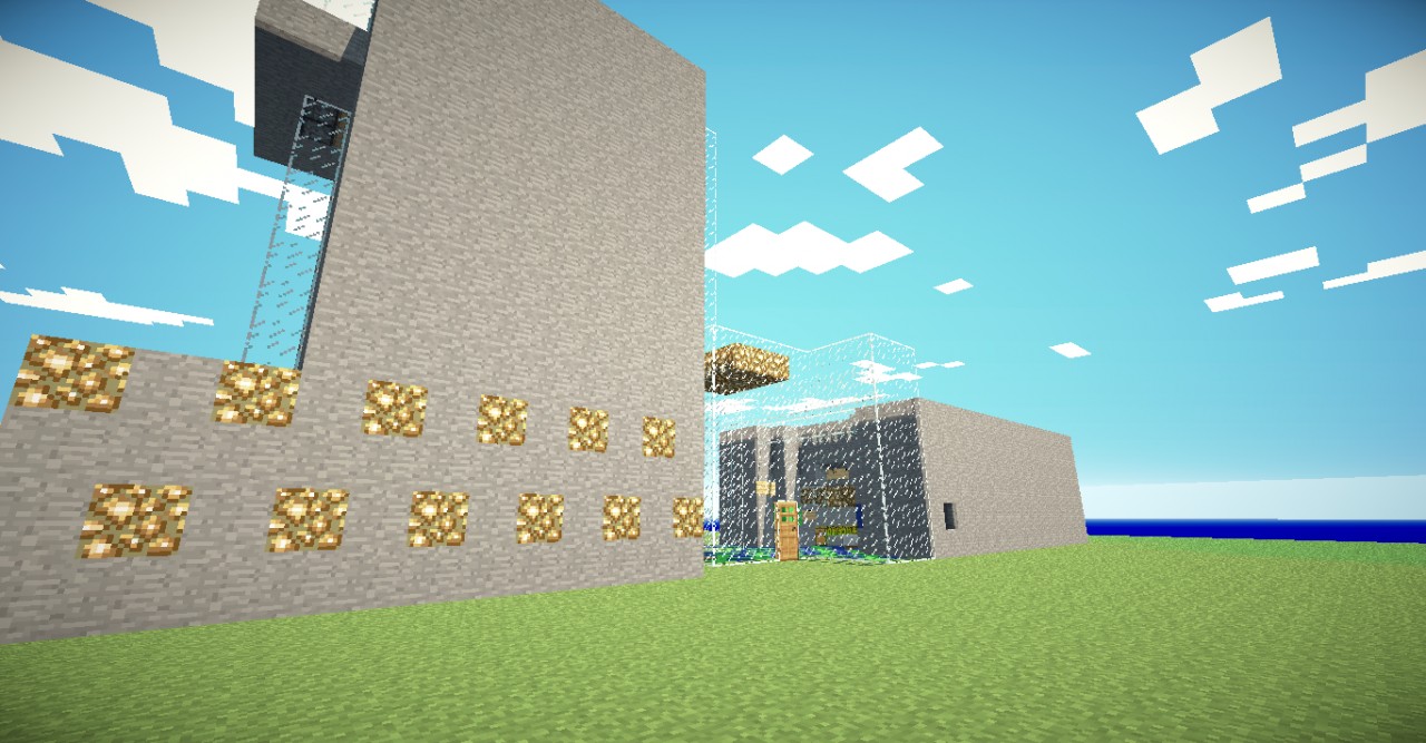 elevator+auto wheat farm Minecraft Map