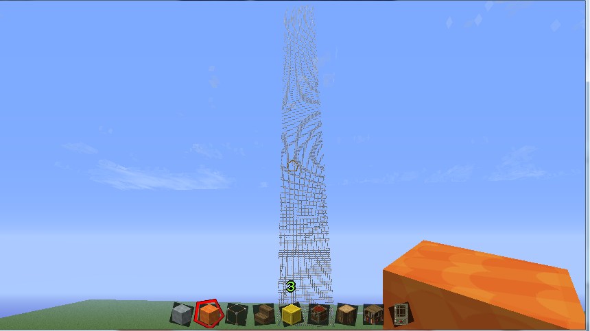 Mega building made of glass! with a staircase of glass inside ...