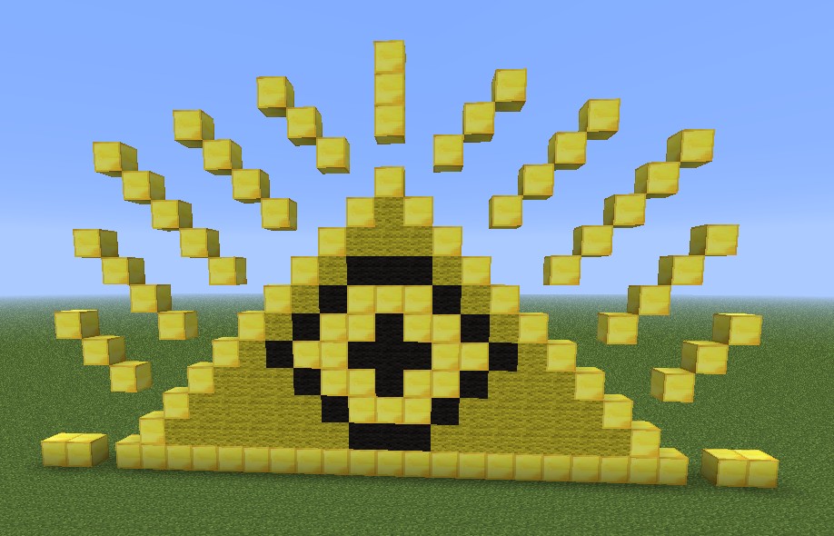 Golden Pyramid with an Eye Minecraft Map