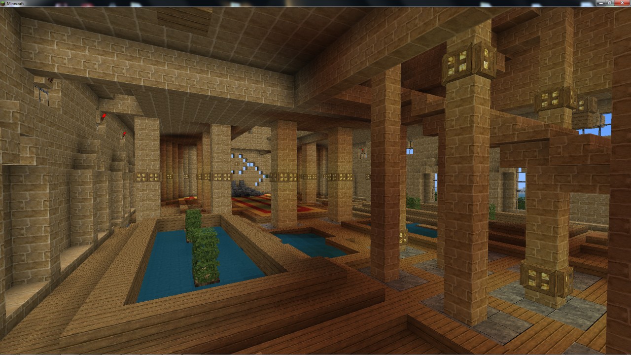 Ditchy87's Waterfall castle Minecraft Map