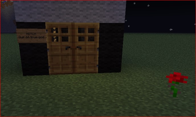 notch statue Minecraft Map