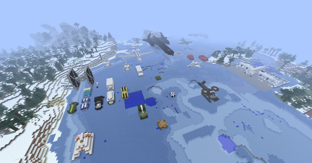 Assortment of Vehicles Minecraft Map