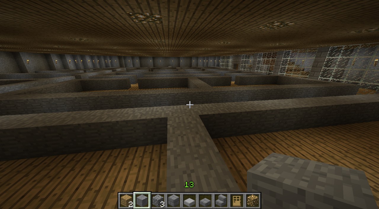 Functional floating fortress Minecraft Map