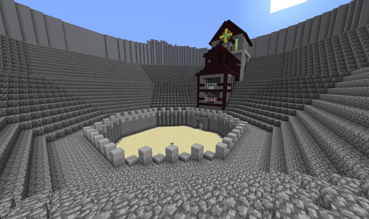 Arena PVP Decagon Minecraft Map