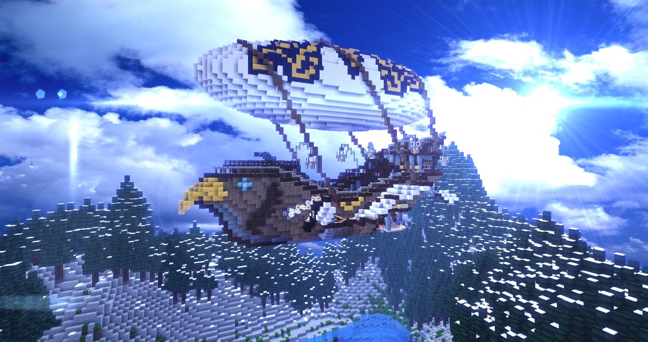 "The Flying Falcon" Airship Minecraft Map