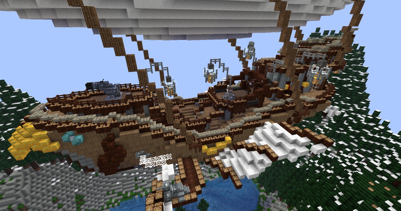 "The Flying Falcon" Airship Minecraft Map