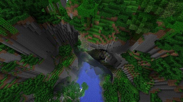 huge jungle mountains Minecraft Map