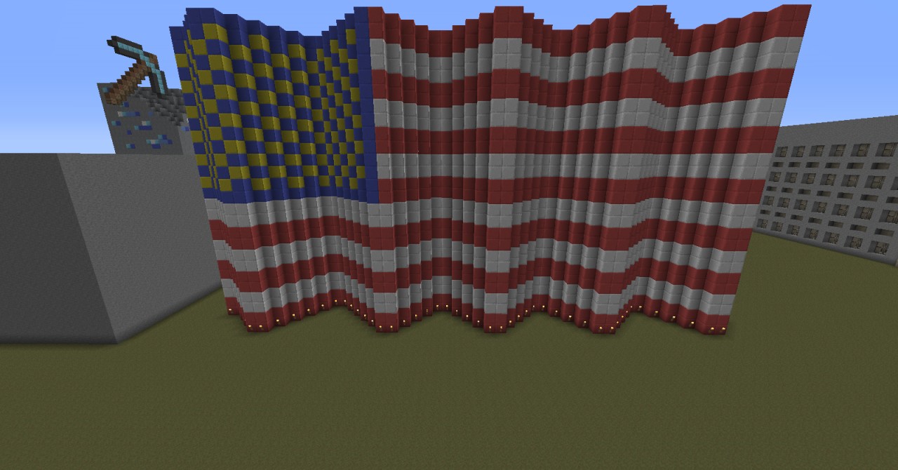 american flag Minecraft Map