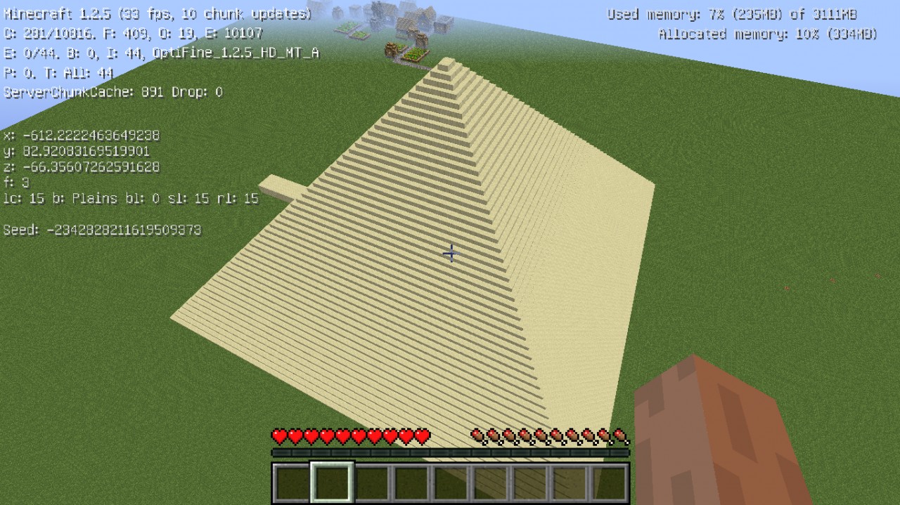 Minecraft Record Attempt: Biggest Pyramid Ever 2 Minecraft Map