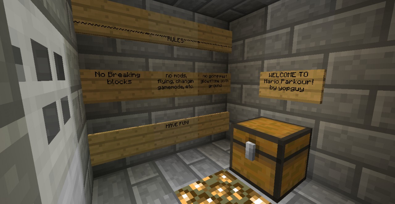 Mario Parkour Minecraft Map