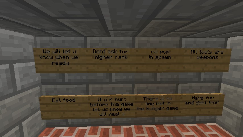 Hunger Games Server -No whitelist -Not 24/7 Minecraft Server