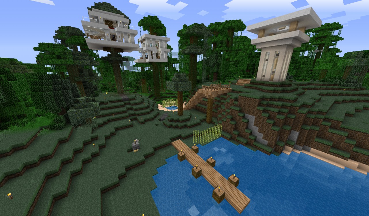 Modern Survival Build Minecraft Map