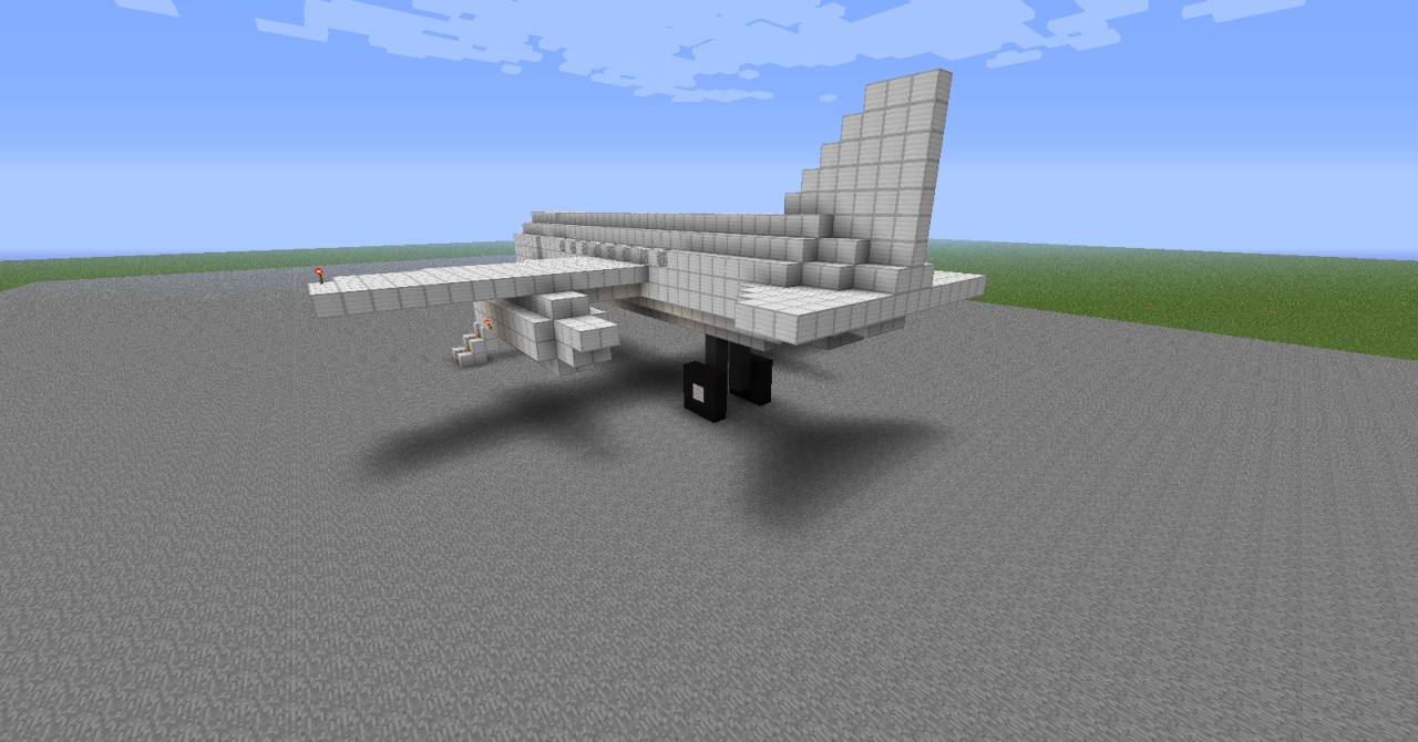 a flying machine that's landed AKA Landed plane Minecraft Map