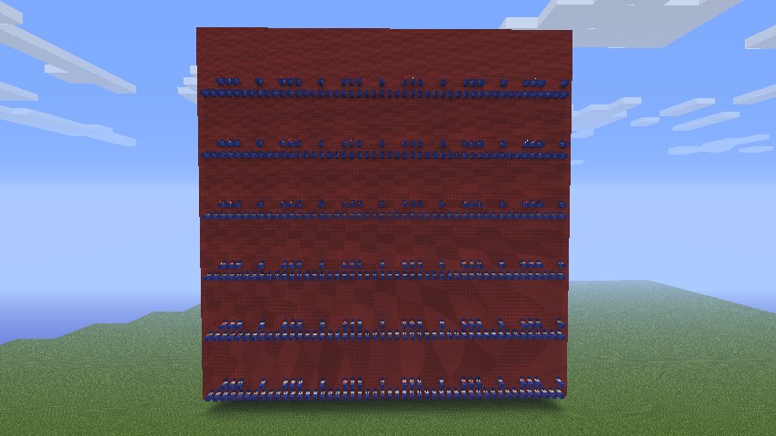 !2304 (48x48)! px REDSTONE display Minecraft Map