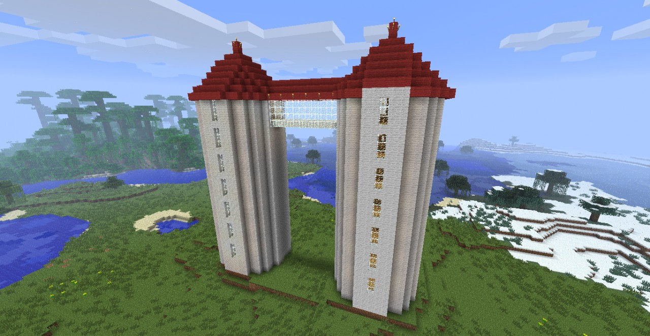 Conjoined Magician Towers Minecraft Map