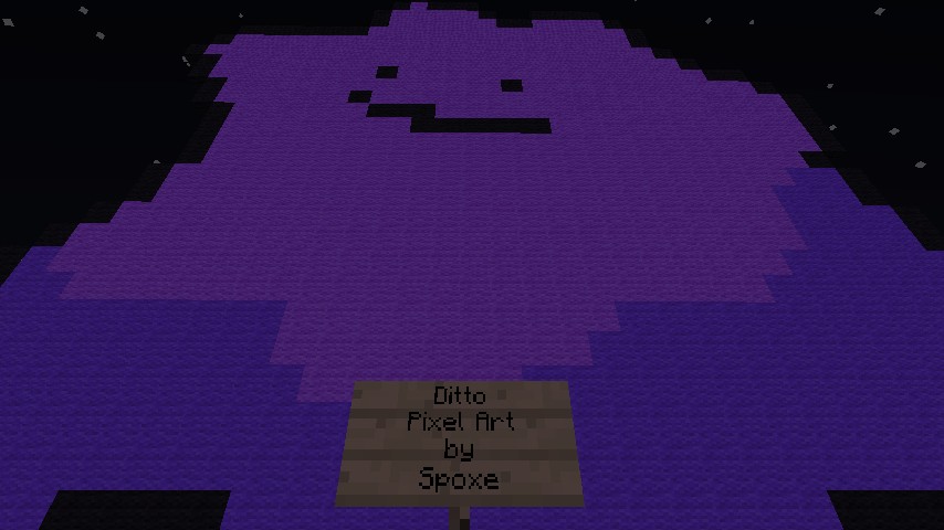 Ditto Pixel Art Minecraft Project