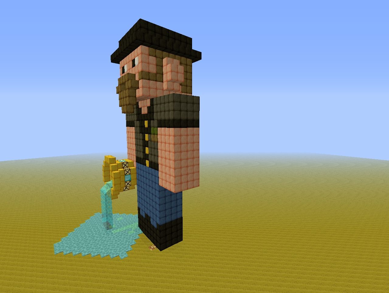 Notch and the holy grail Minecraft Map