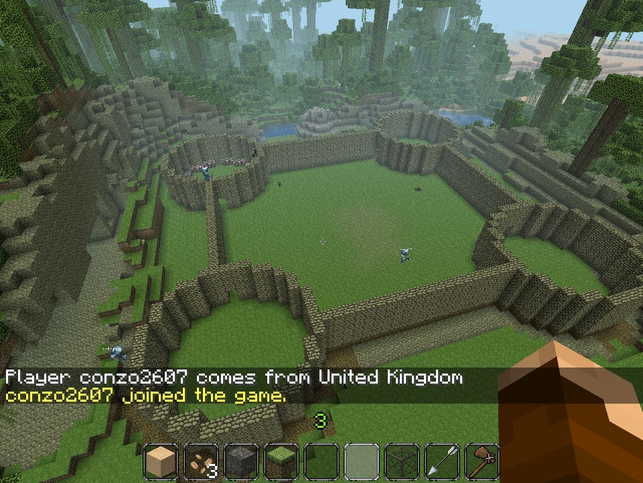 Team UK building a castle! Need help! Minecraft Map