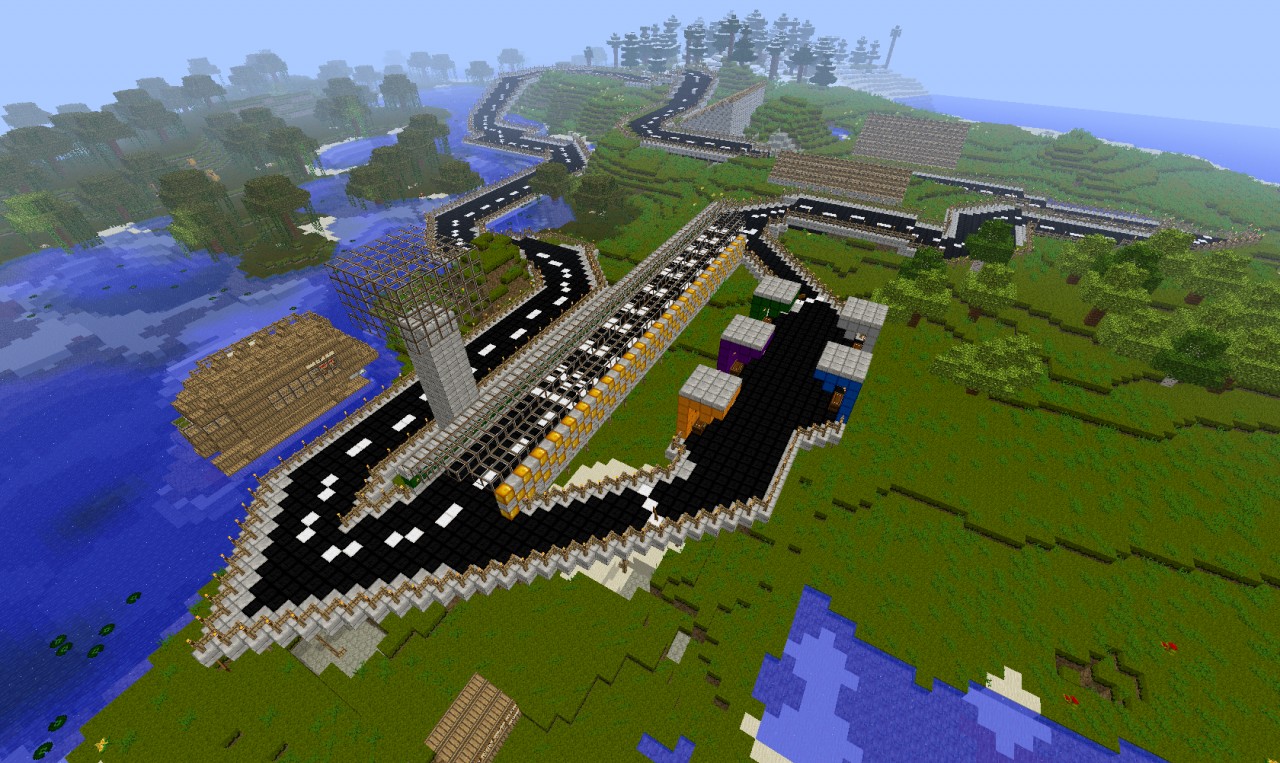 Sylvia Plains formula 1 track Minecraft Map