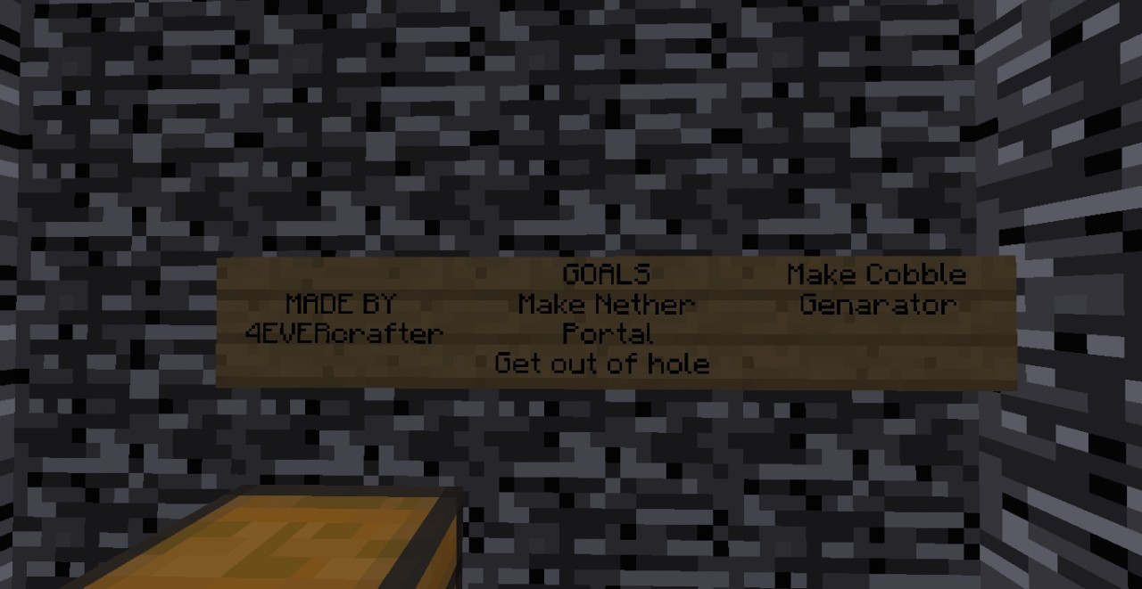 DIGGY DIGGY HOLE SURVIVAL Minecraft Map