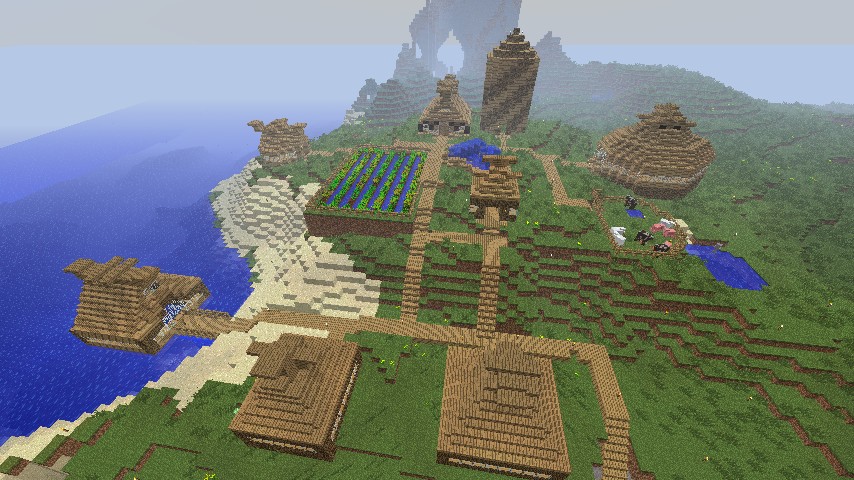 A Village I'm Working On. Minecraft Map