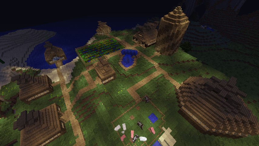 A Village I'm Working On. Minecraft Map