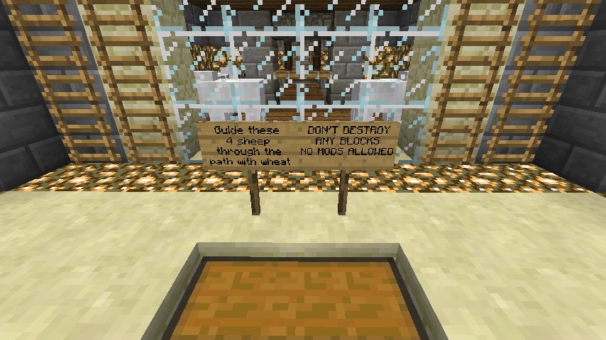 Sheep Master - Guide Your Sheep Through A Hazardous Path! Minecraft Map