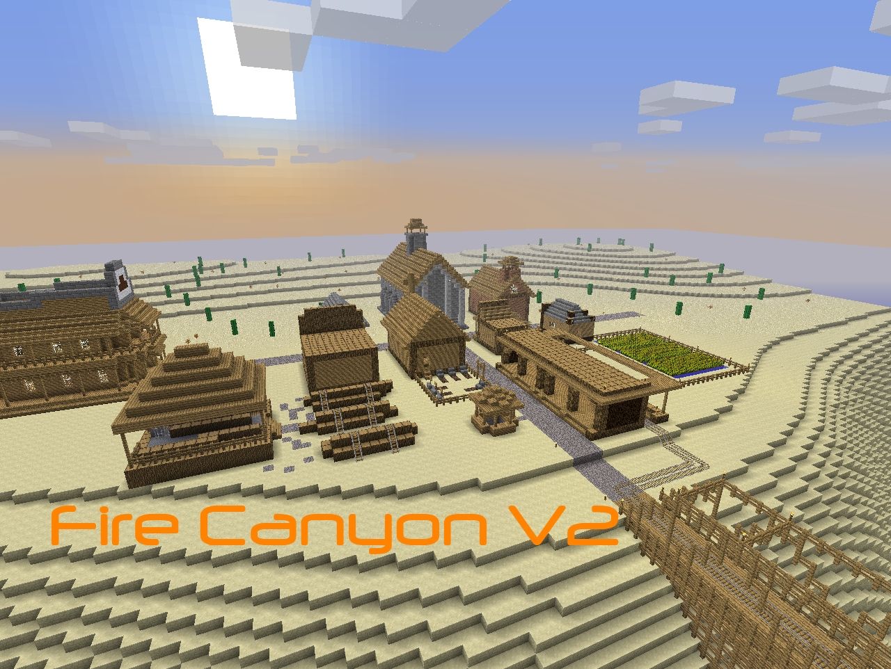 Fire Canyon Historic Old West Town Minecraft Map