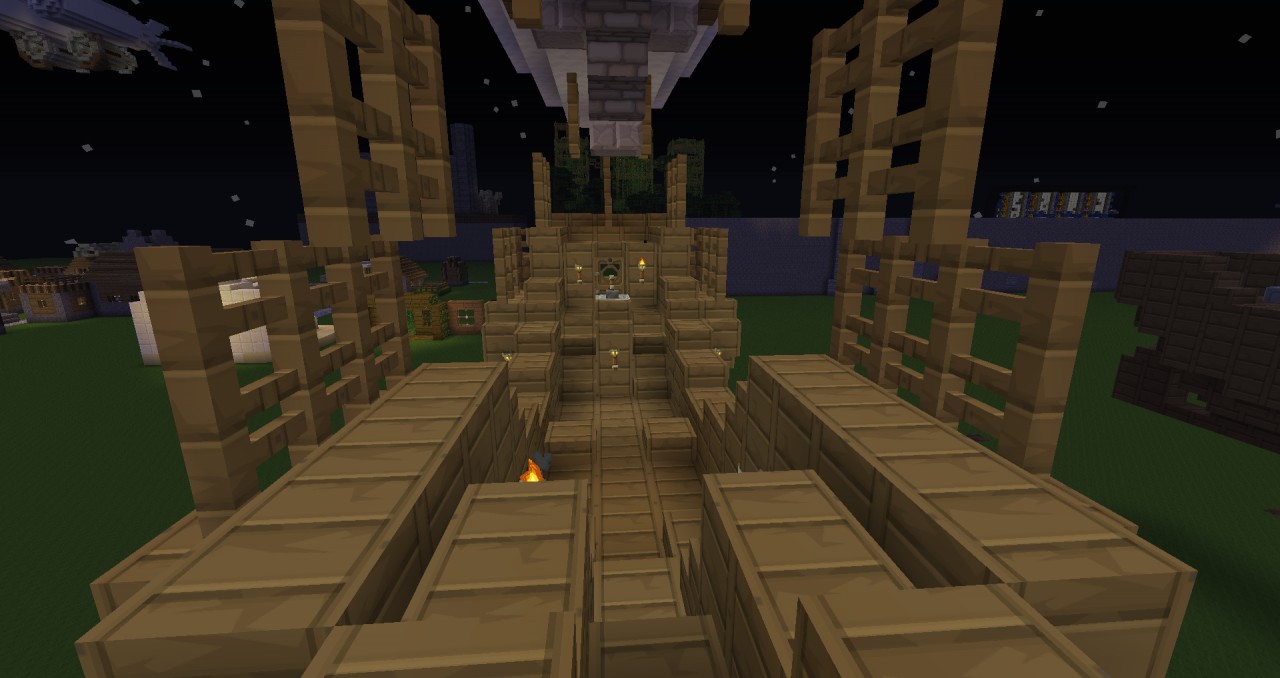 Small air ship zeplin style Minecraft Map