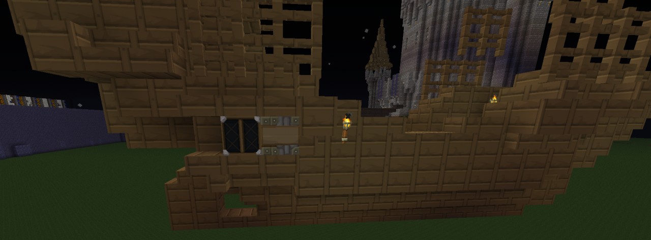 Small air ship zeplin style Minecraft Map