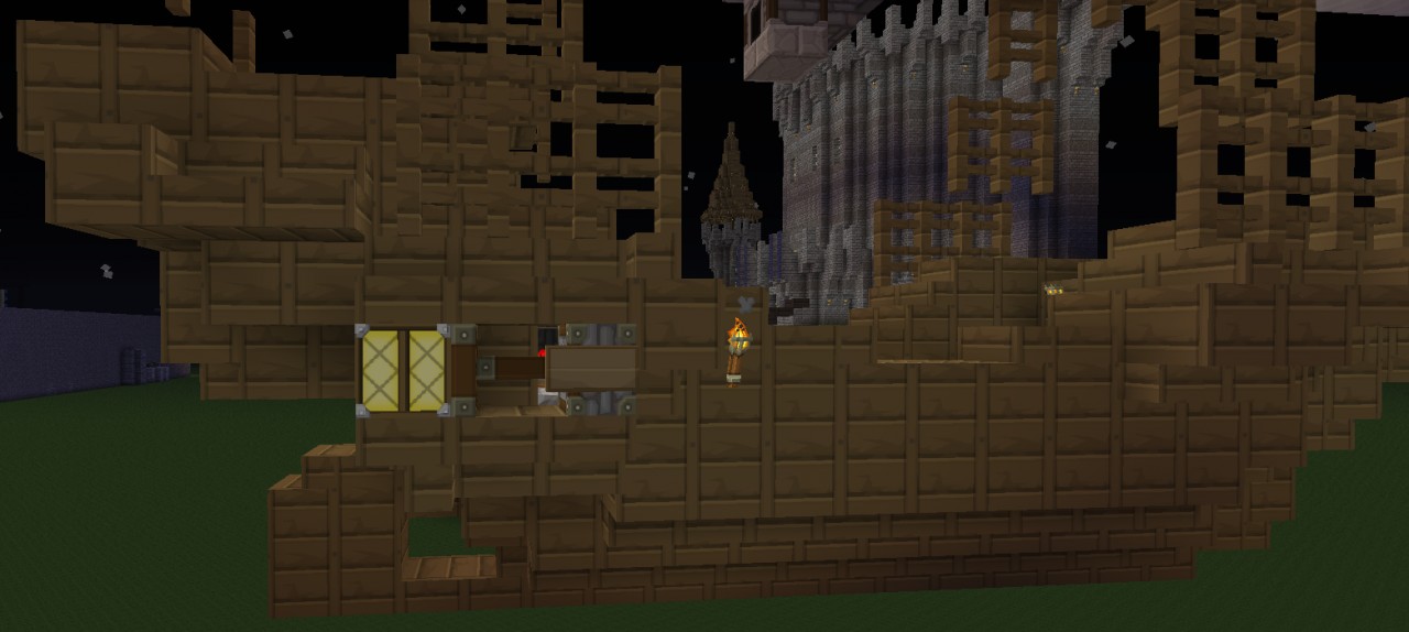 Small air ship zeplin style Minecraft Map