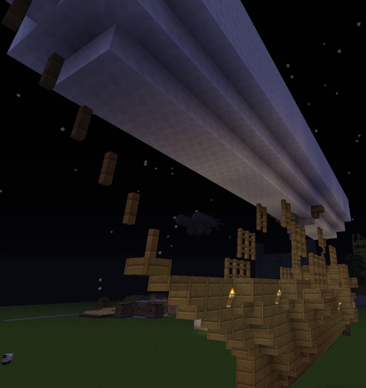 Small air ship zeplin style Minecraft Map