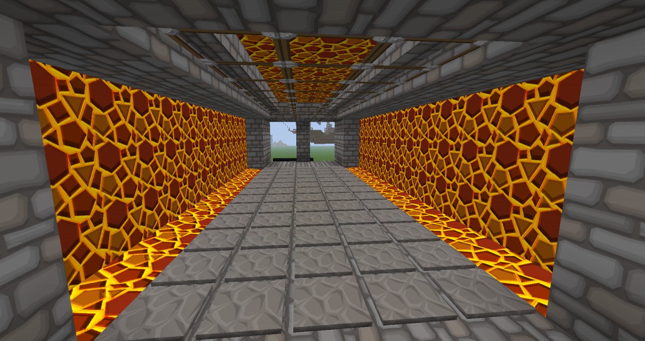 firery path of death. Minecraft Map