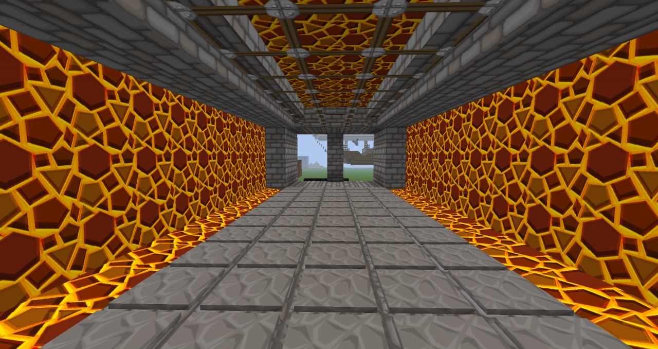 firery path of death. Minecraft Map