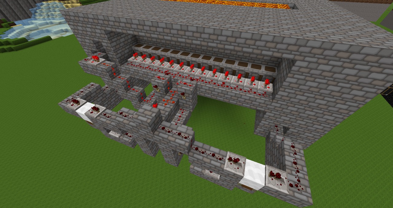 firery path of death. Minecraft Map