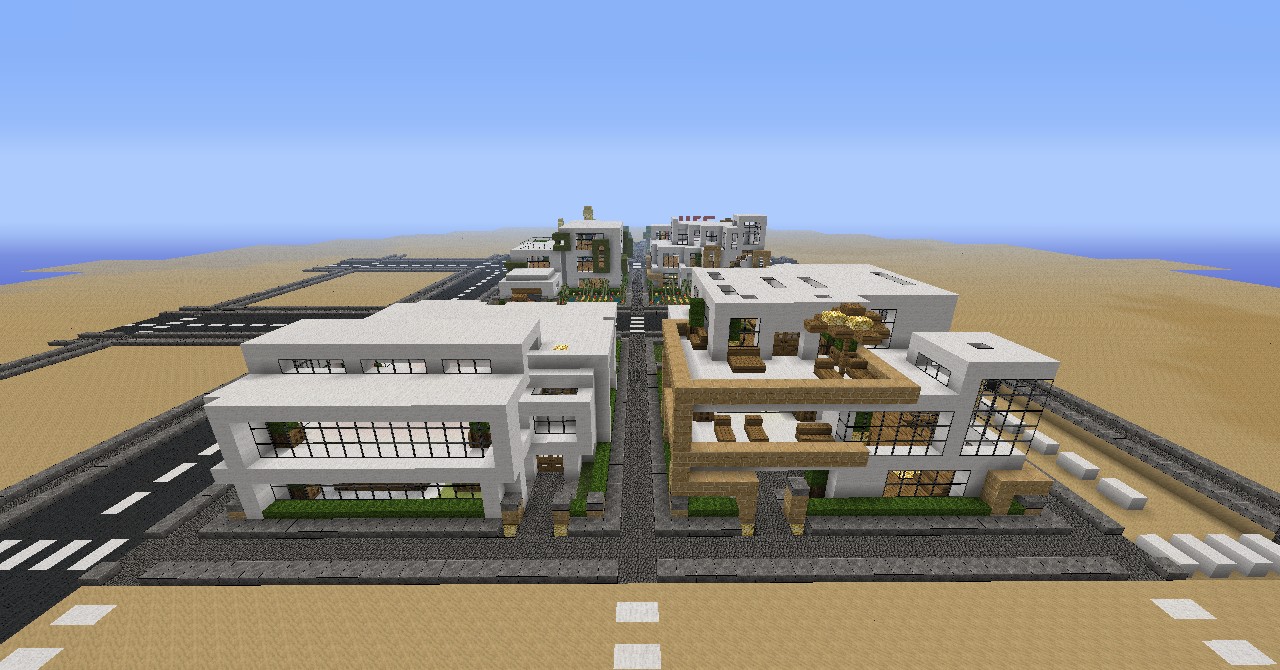modern town Minecraft Map