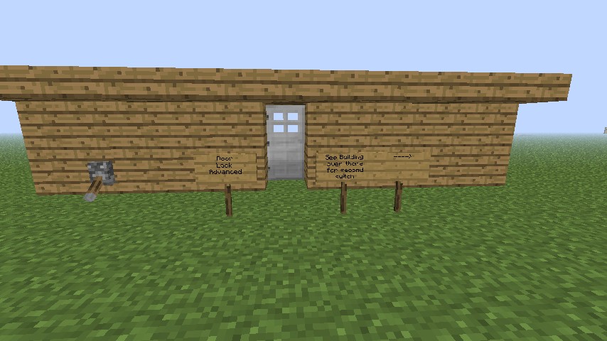 Simple but good door locking system Minecraft Map