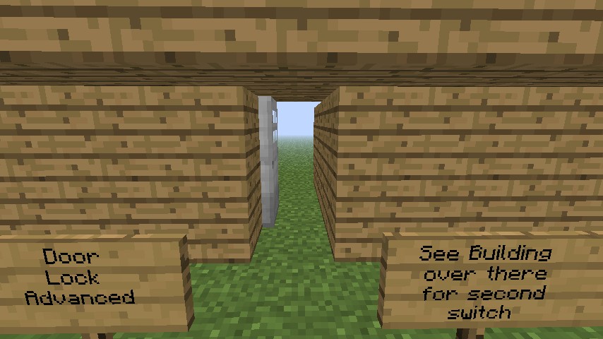 Simple but good door locking system Minecraft Map