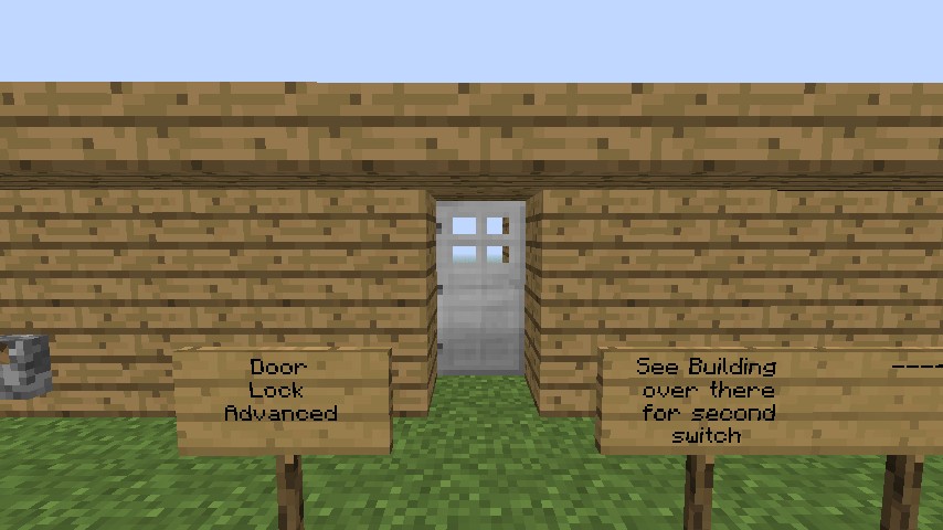 Simple but good door locking system Minecraft Map