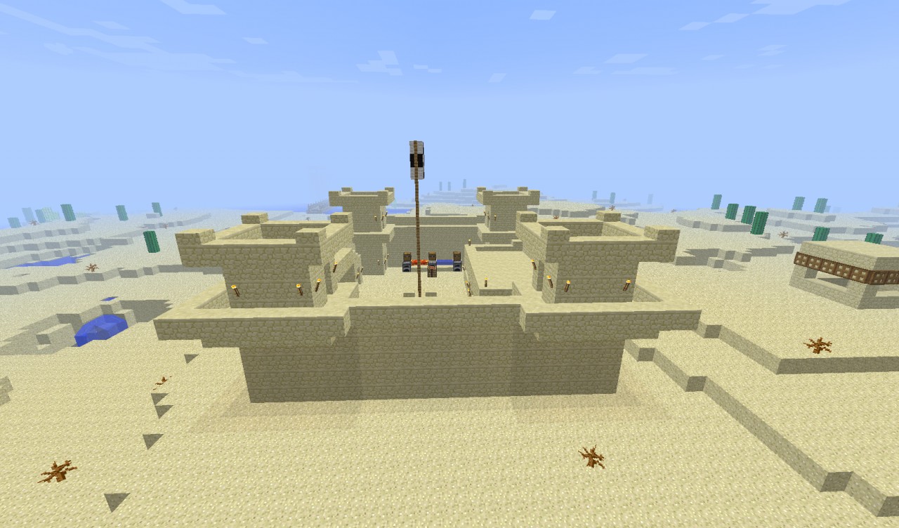 small sand fort Minecraft Map