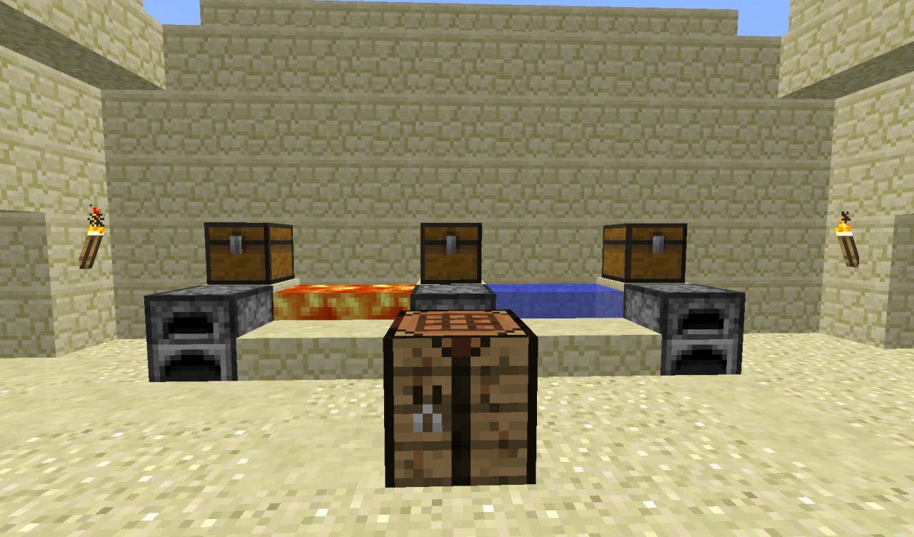 small sand fort Minecraft Map