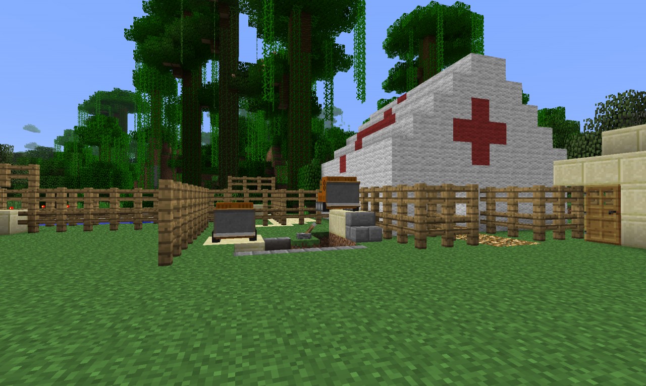 A Work Place, With House Minecraft Map