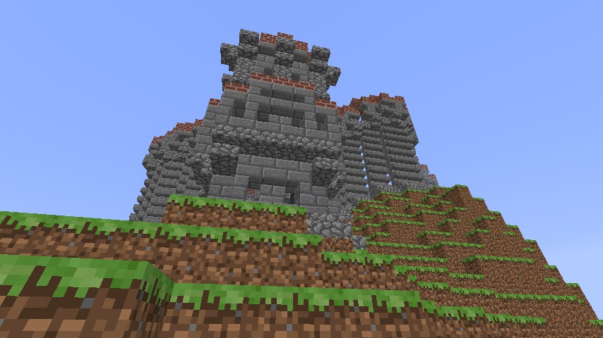 Another castle upon a cliff. Minecraft Map